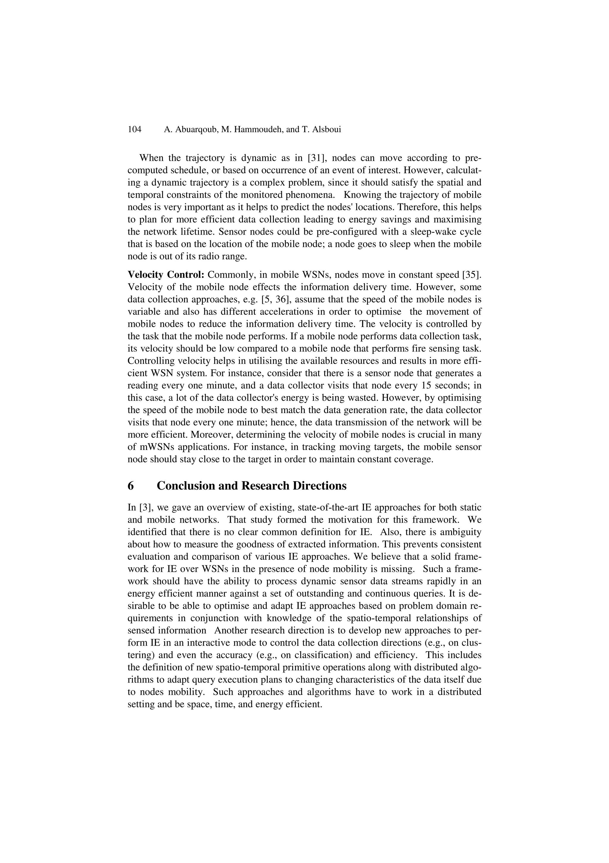 An Overview of Information Extraction from Mobile Wireless Sensor Networks | PDF