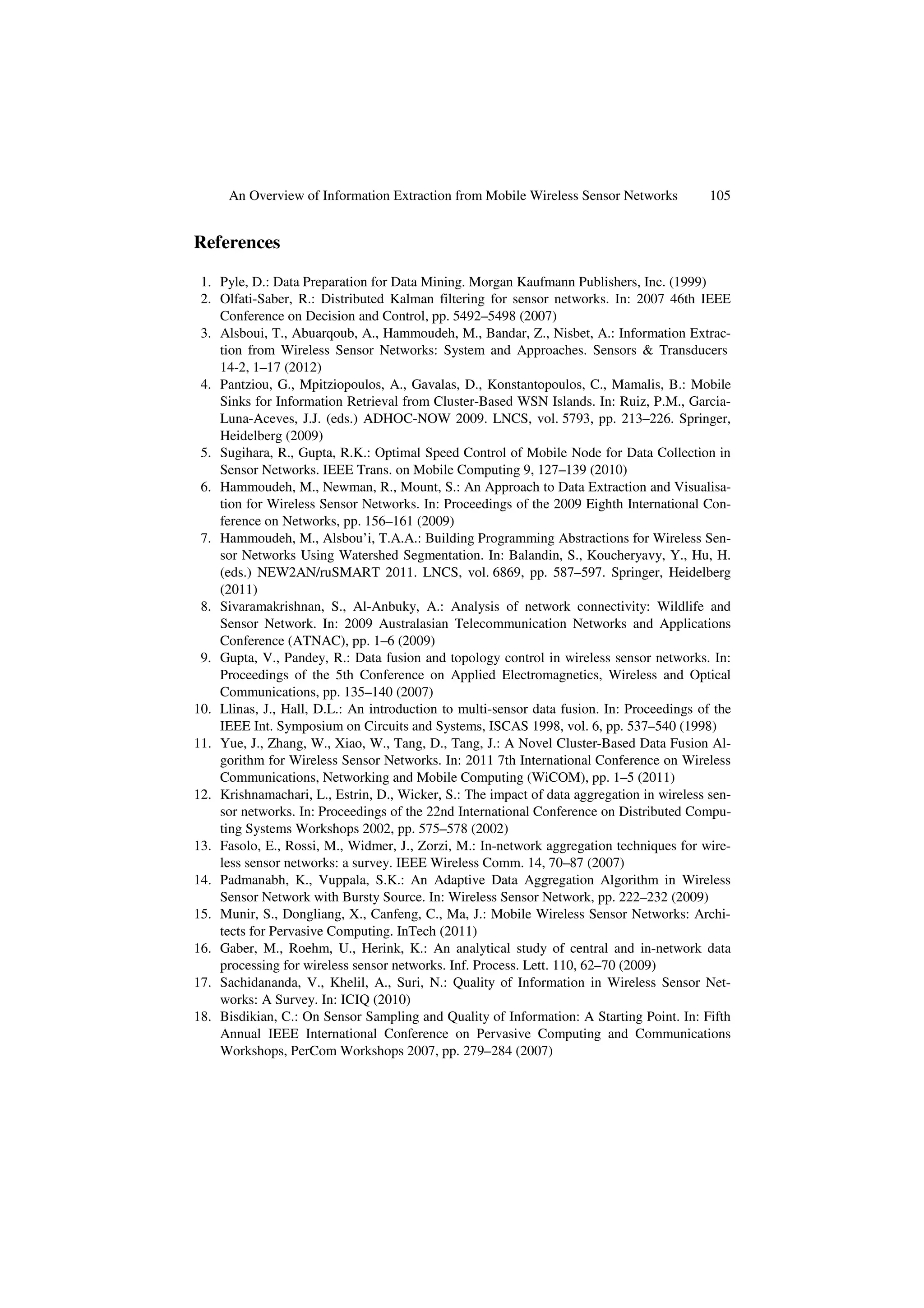 An Overview Of Information Extraction From Mobile Wireless Sensor Networks Pdf