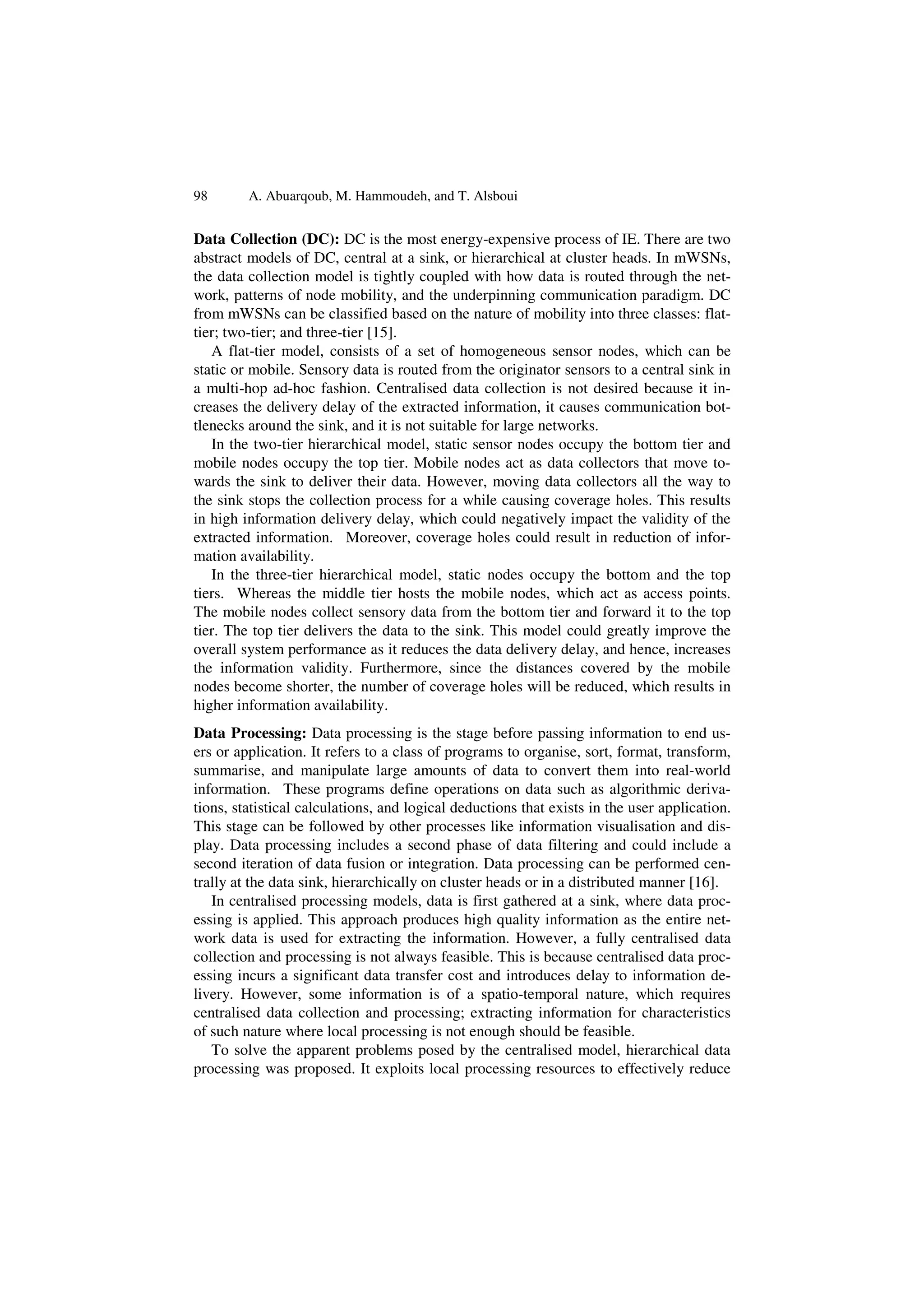 An Overview of Information Extraction from Mobile Wireless Sensor Networks | PDF