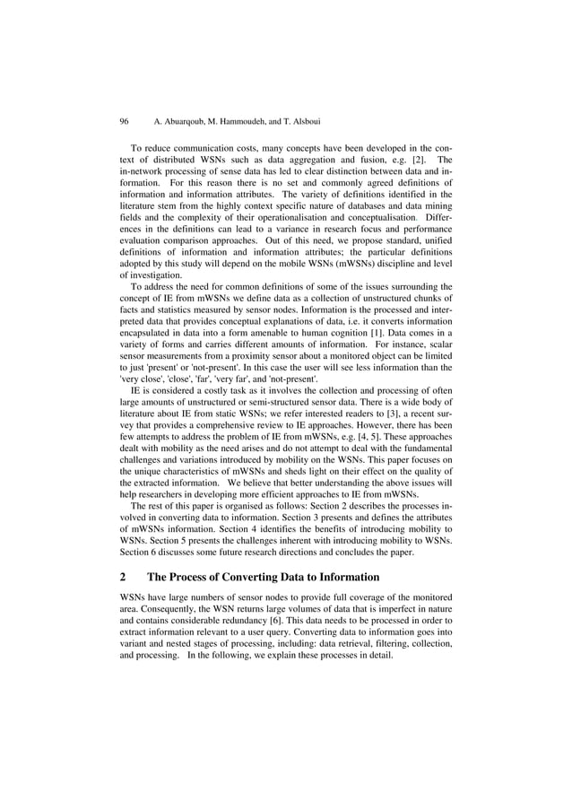 An Overview of Information Extraction from Mobile Wireless Sensor Networks | PDF