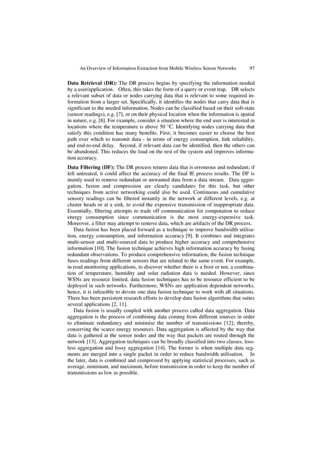 An Overview of Information Extraction from Mobile Wireless Sensor Networks | PDF