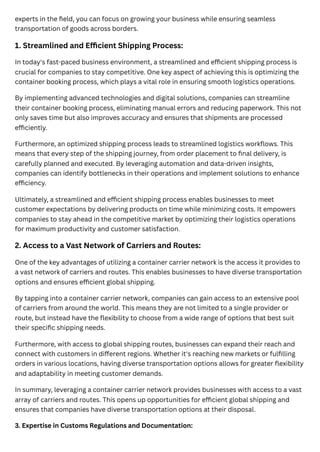 An Overview Of Import-Export Container Booking Services Simplifying ...