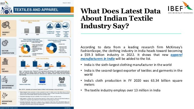 An Overview Of India's Textile And Garment Market | PPTX