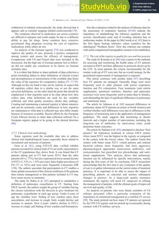 An Overview Of International Literature From Cystic Fibrosis Registries ...