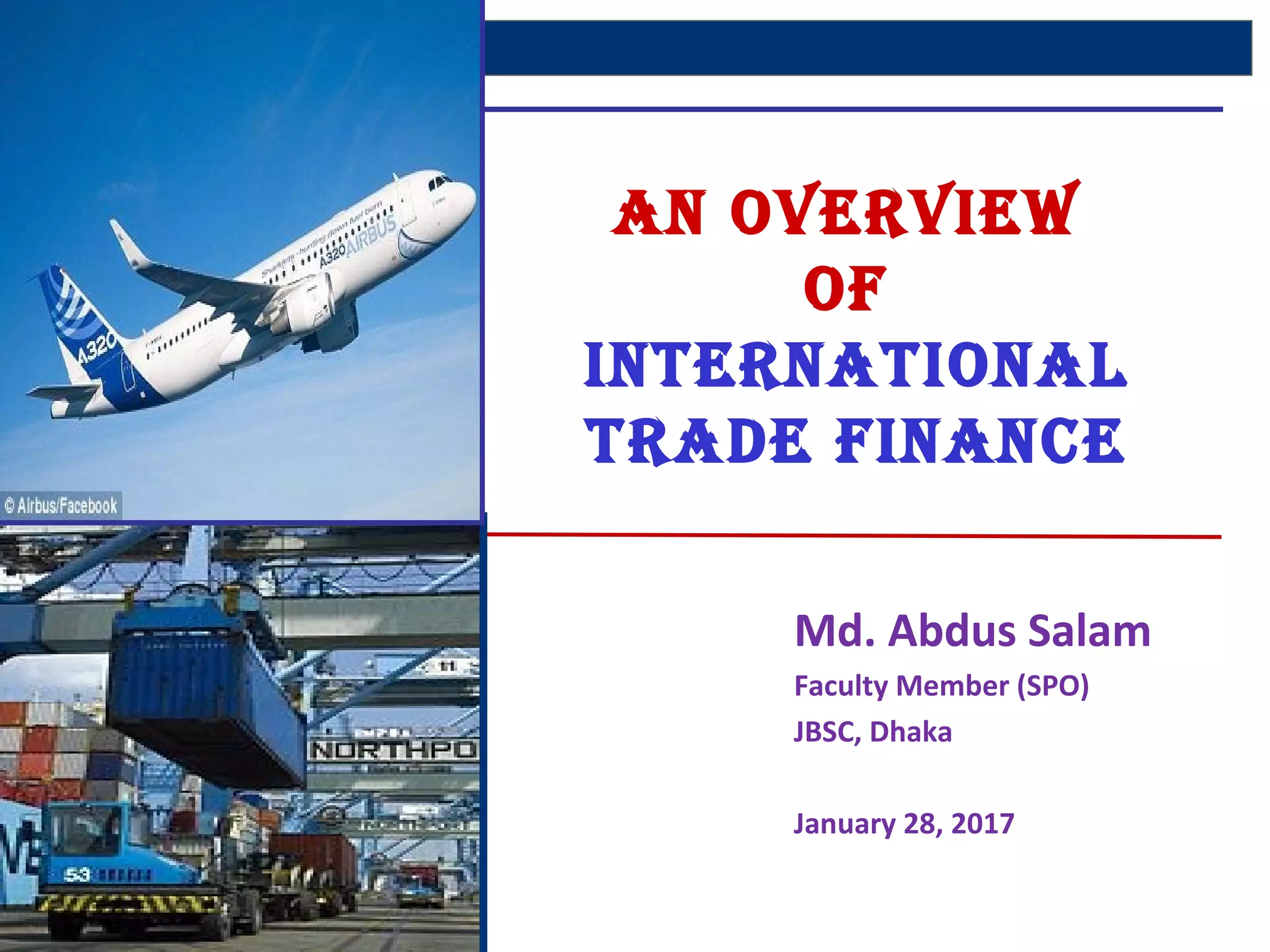 An overview of int'l trade finance | PPT