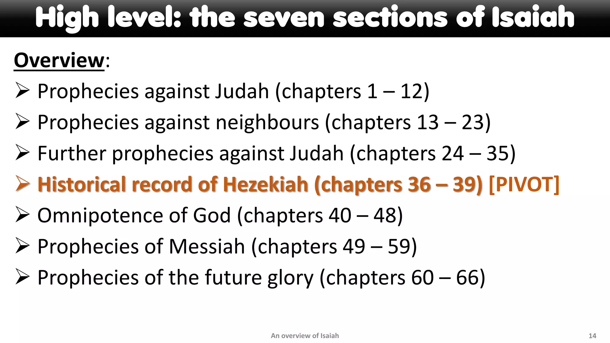 An overview of Isaiah | PPTX