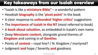 An overview of Isaiah | PPTX