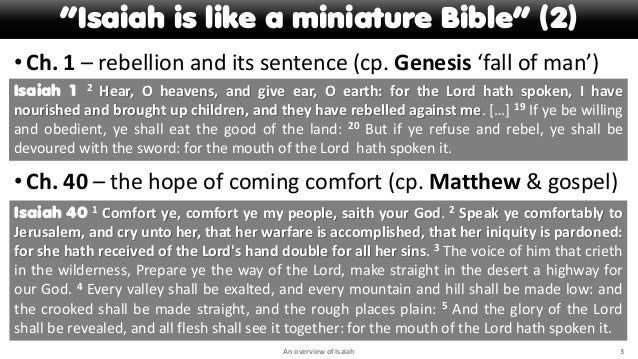 An overview of Isaiah