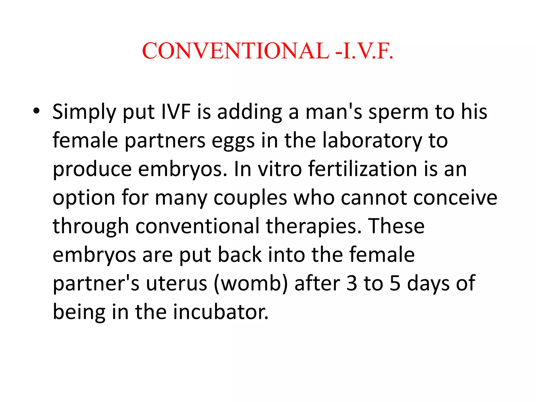 An overview of IVF/ICSI | PPTX