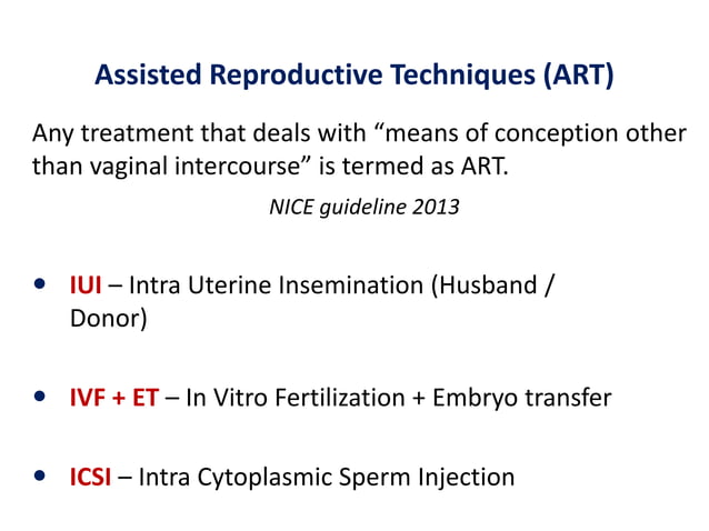 An overview of IVF/ICSI | PPTX | Infertility | Reproductive Health