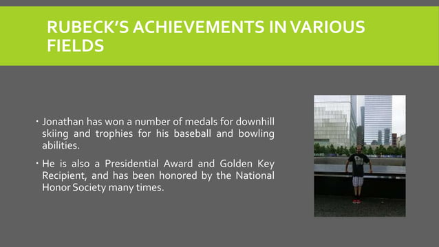 An Overview of Jonathan Rubeck’s Interests Outside Of Work | PPT