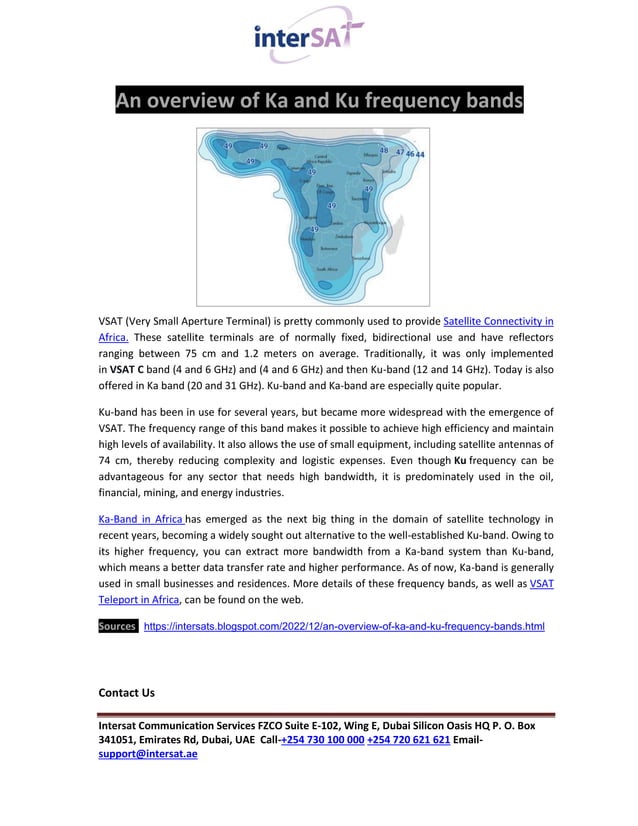 An overview of Ka and Ku frequency bands.pdf | Africa Travel | Travel ...