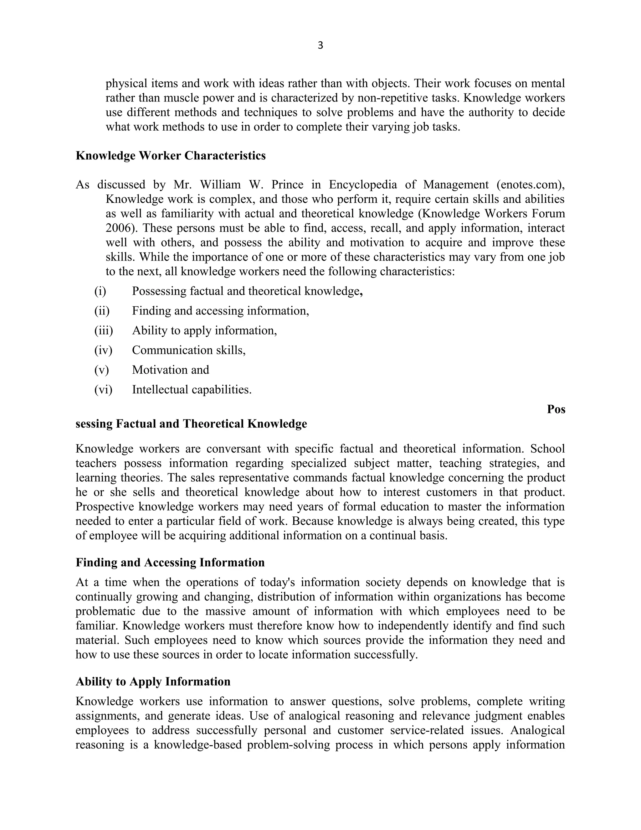 An overview of Knowledge Management and Talent Management | DOC | Career Advice | Careers