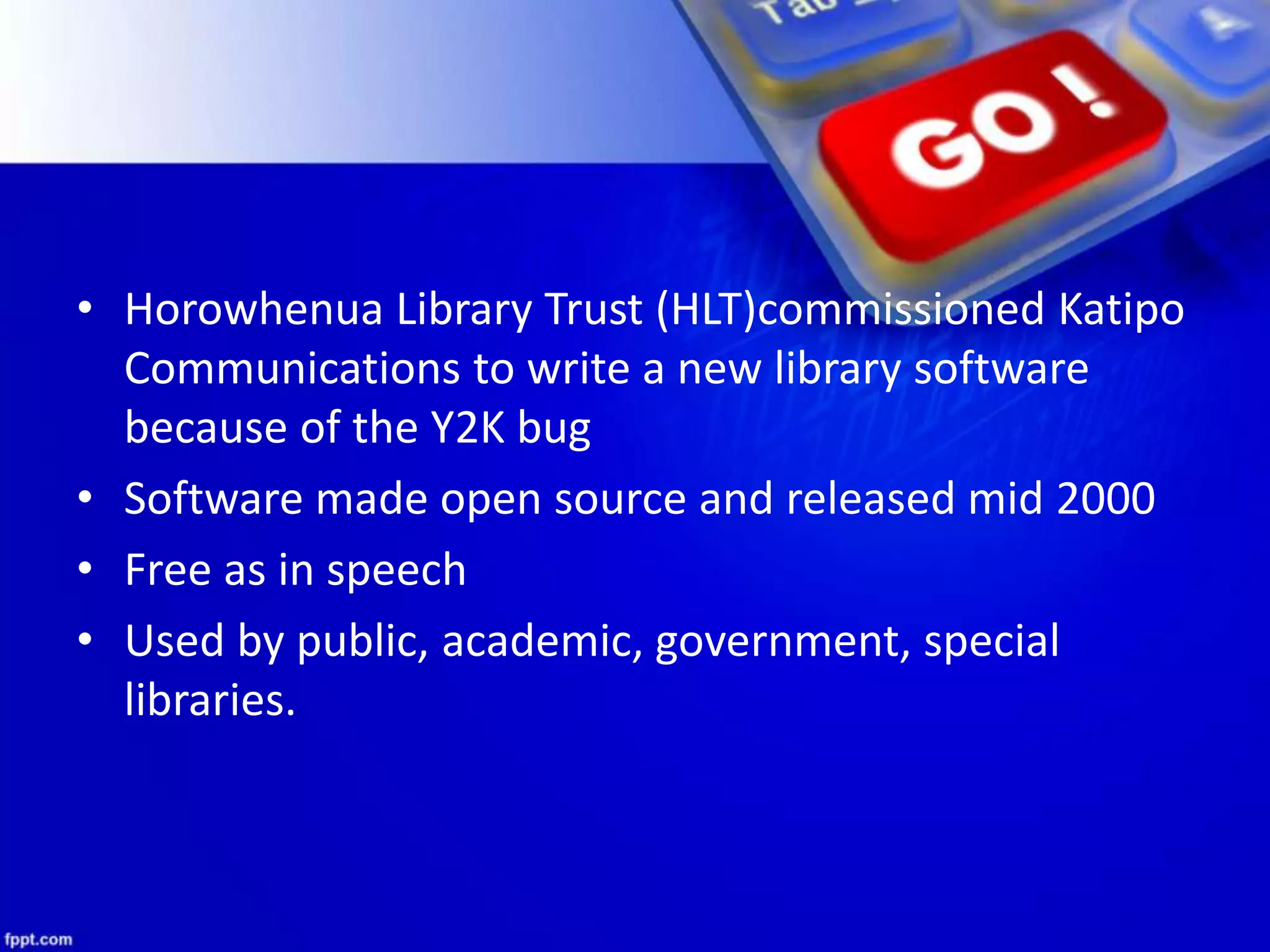 An overview of Koha Library Management Software | PPTX