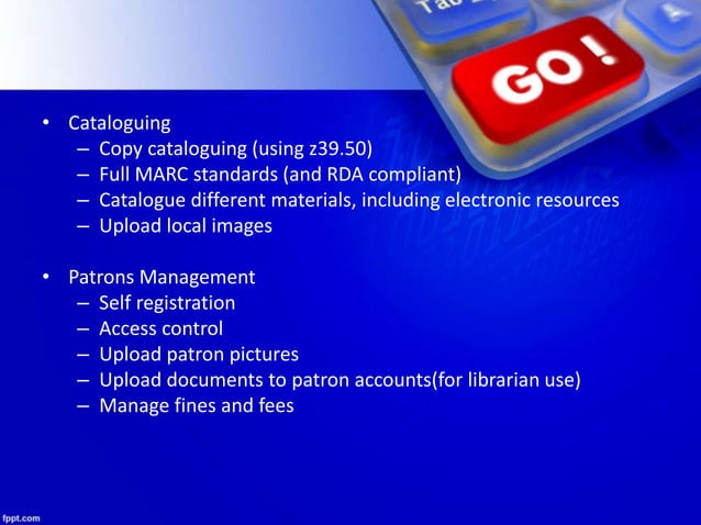 An overview of Koha Library Management Software | PPTX | Computer Software and Applications ...