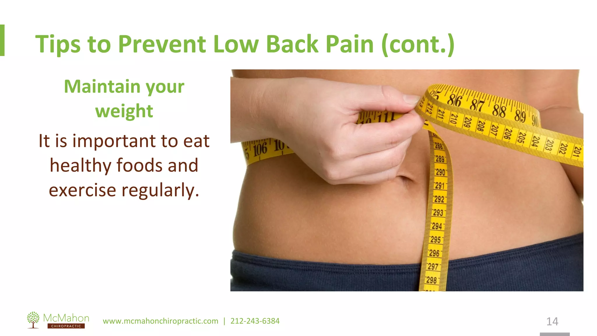 An Overview of Lower Back Pain | PPT