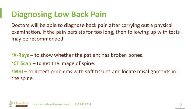 An Overview of Lower Back Pain | PPT