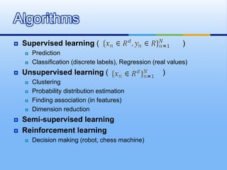 An overview of machine learning | PPT