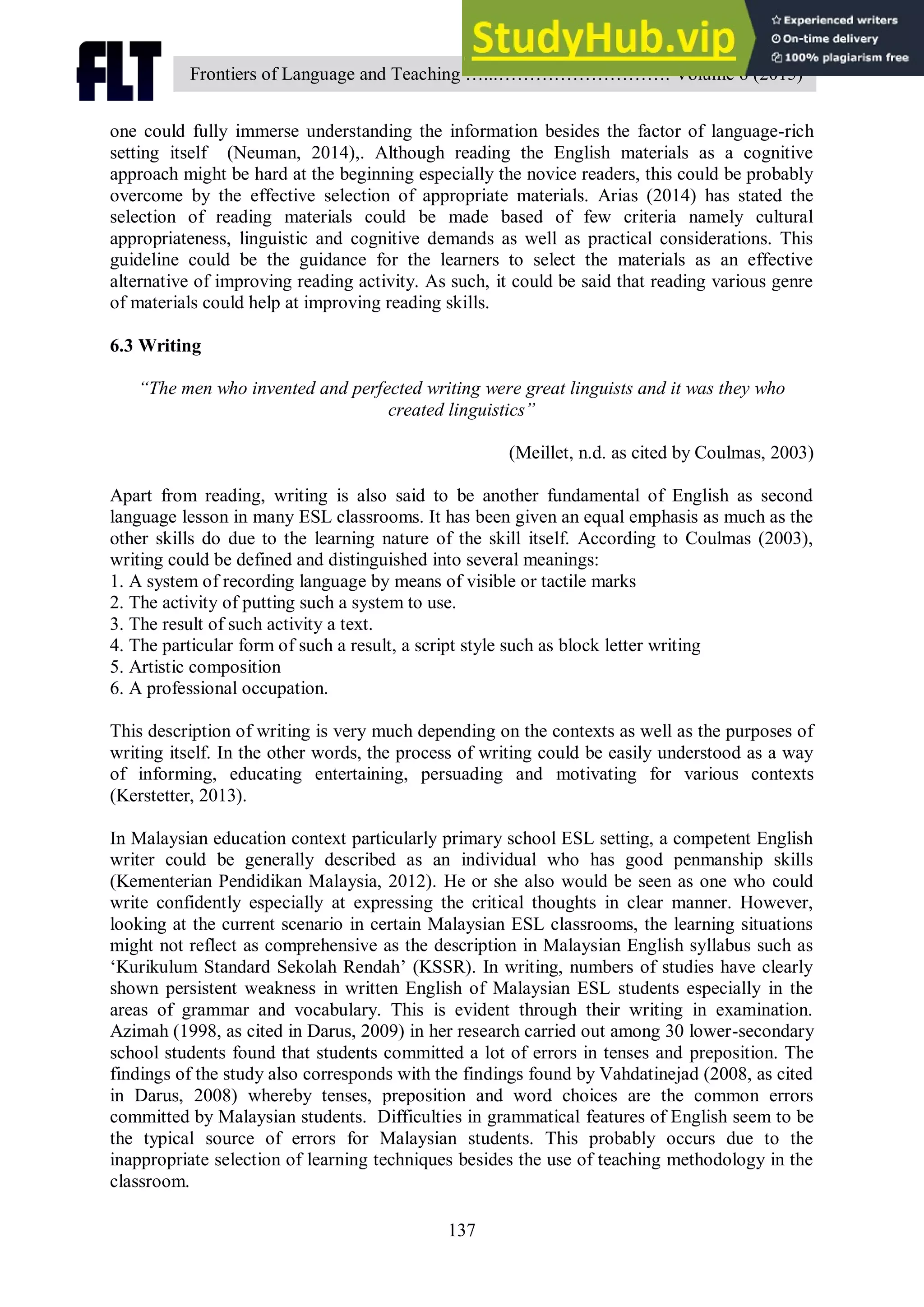 An Overview of Malaysian English Language Learning Strategies.pdf | Education