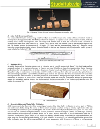 An Overview Of Mathematical Evolution In Indus Valley Civilization ...