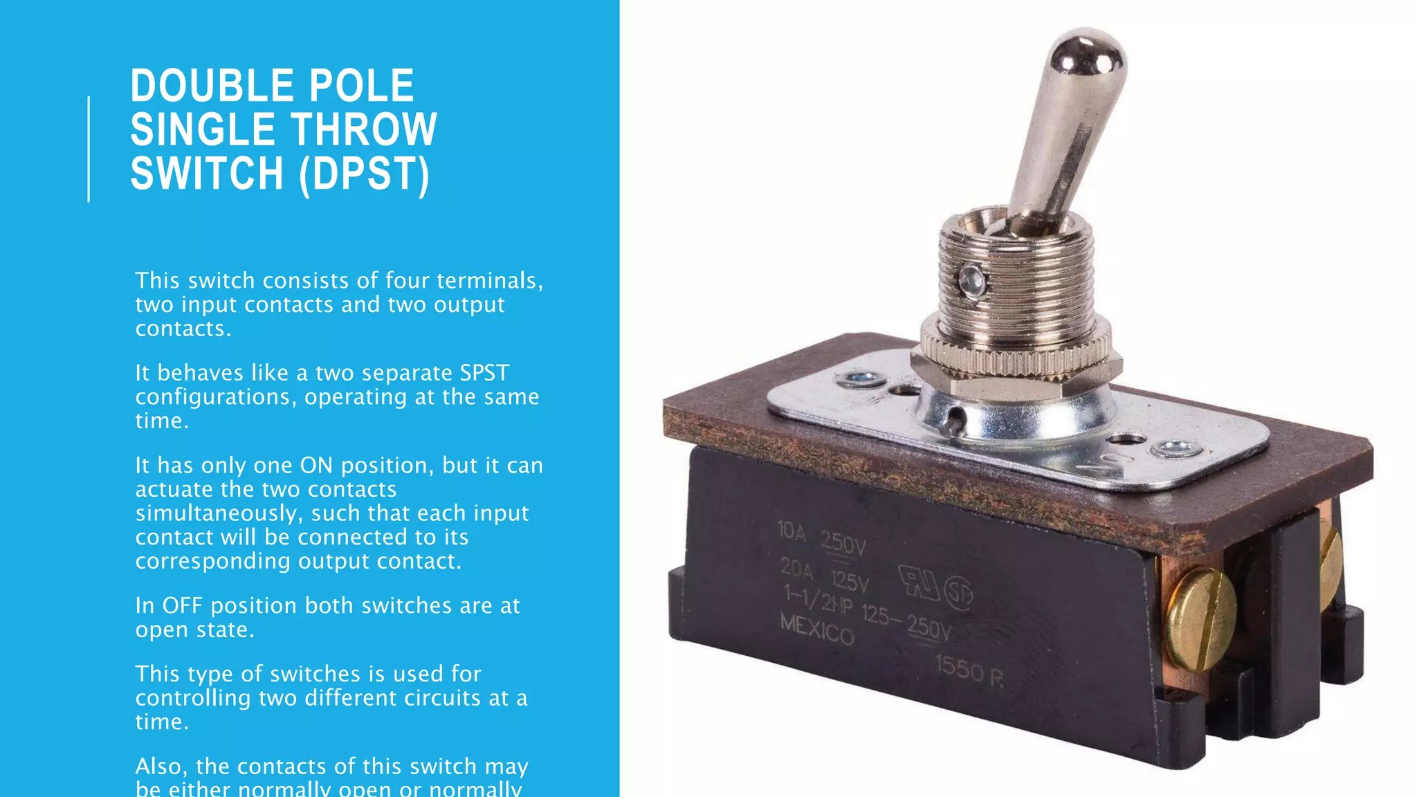 An overview of mechanical switches | PPTX