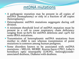 An overview of mitochondrial biology | PPTX
