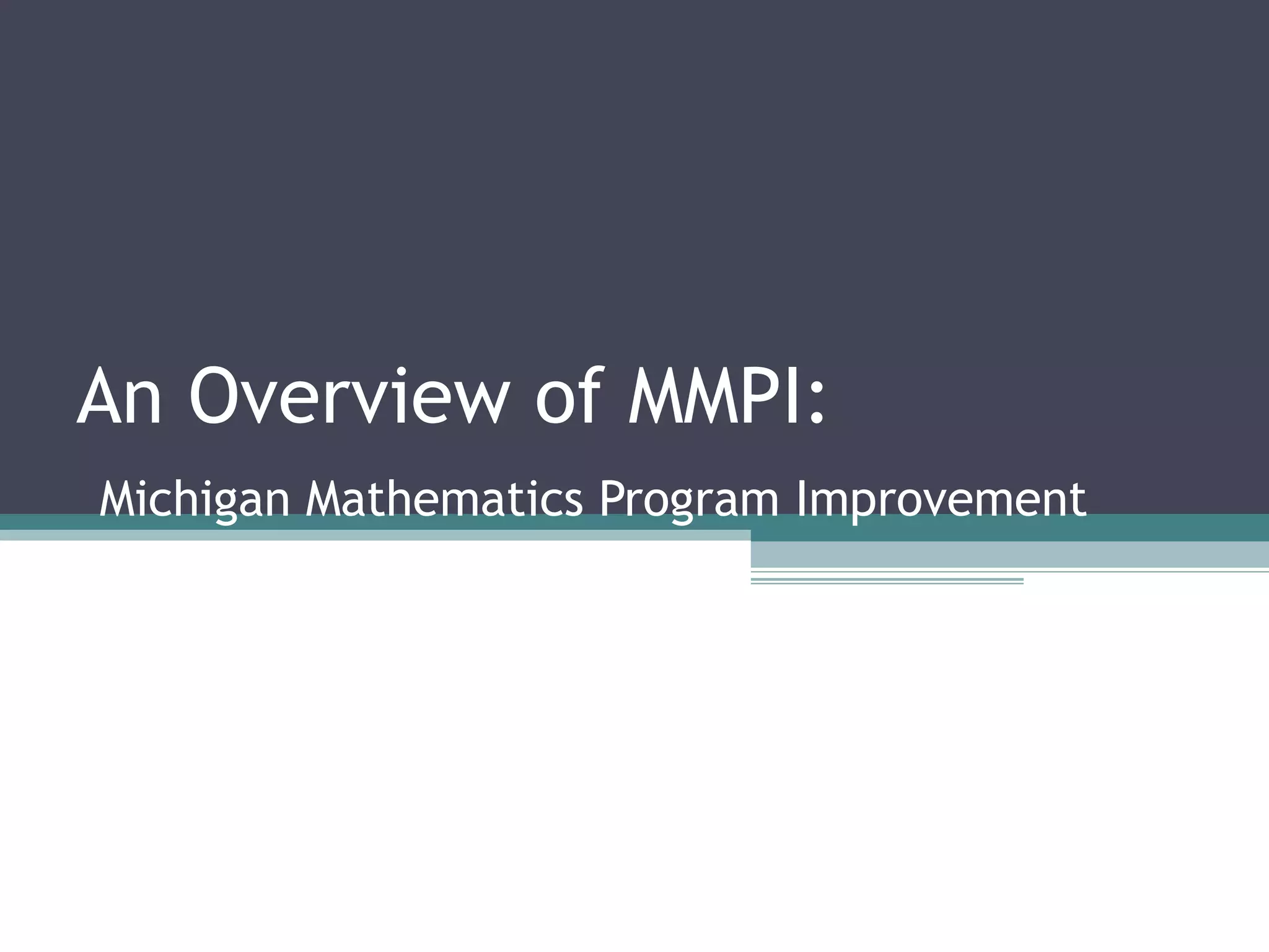 An Overview Of Mmpi | PPT