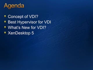 An Overview of MS VDI With XenDesktop on Hyper V | PPTX | Operating Systems | Computer Software ...