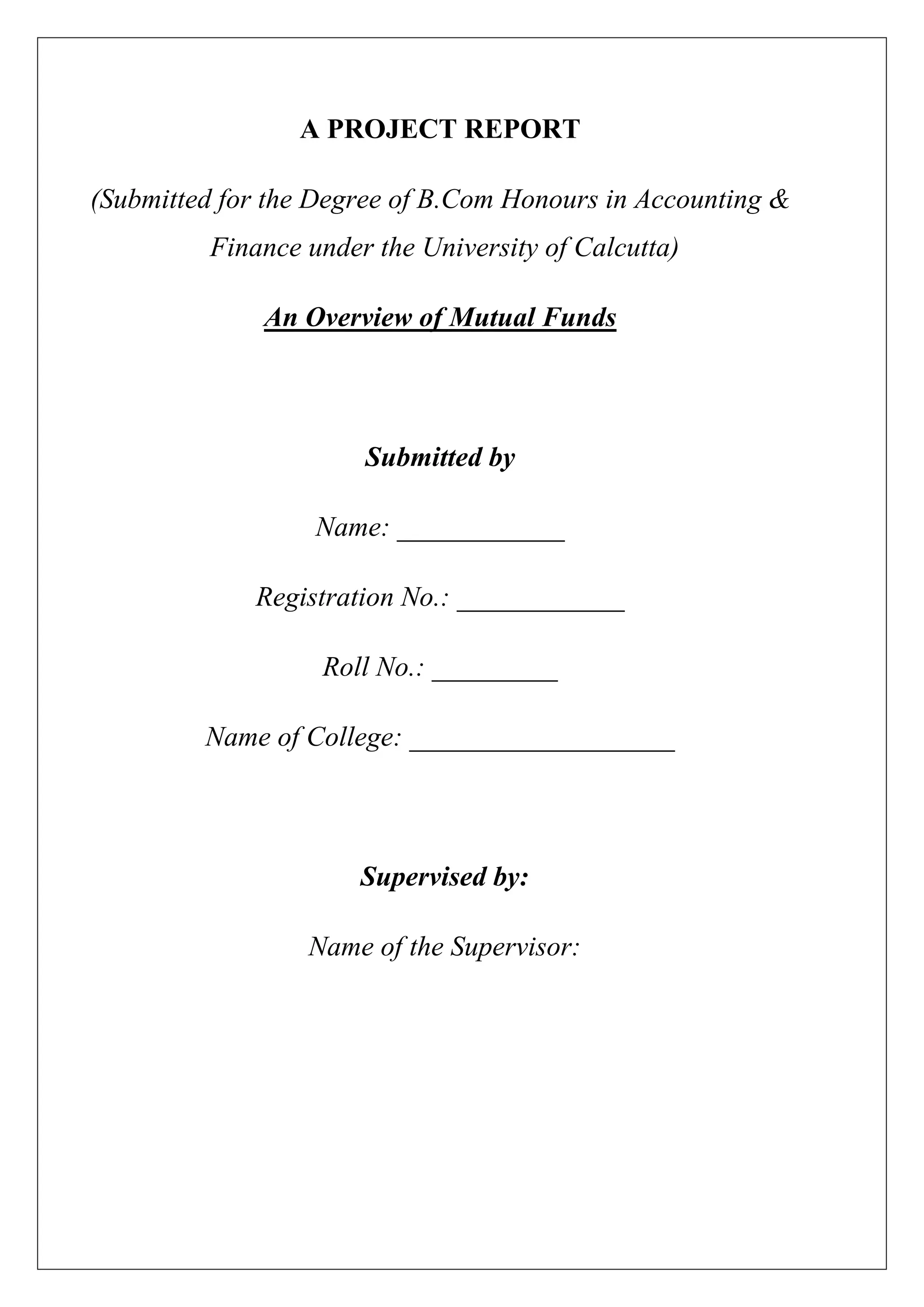 An Overview of Mutual Funds Bcom Project.pdf