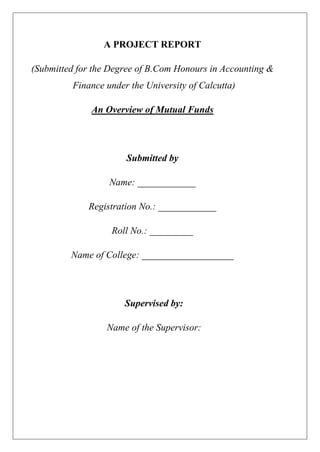An Overview of Mutual Funds Bcom Project.pdf