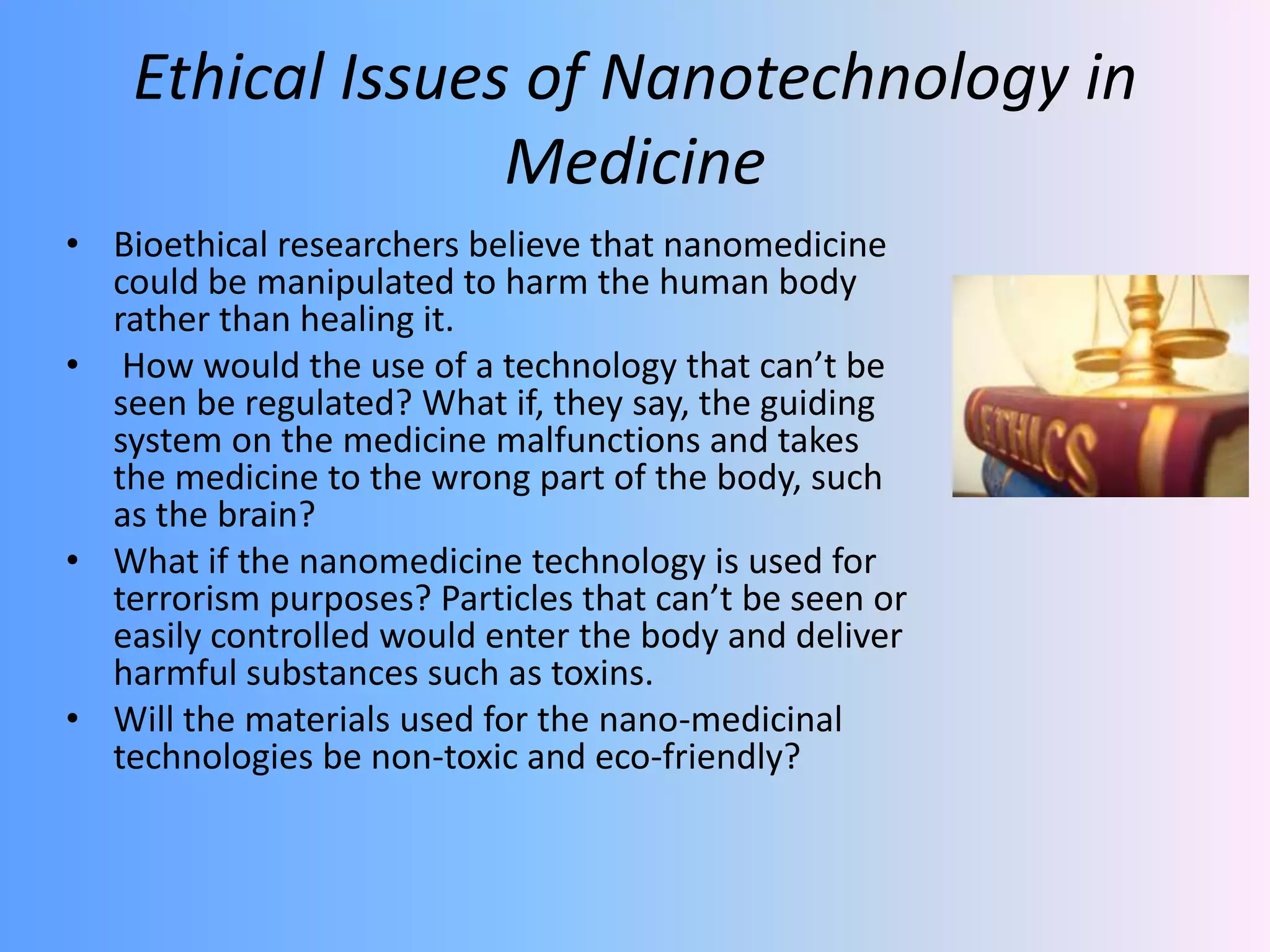 An Overview Of Nanotechnology In Medicine | PPTX