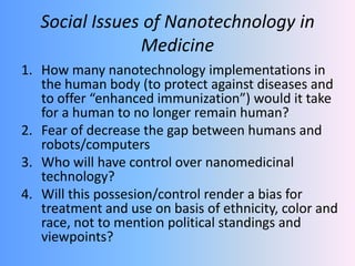 An Overview Of Nanotechnology In Medicine | PPTX