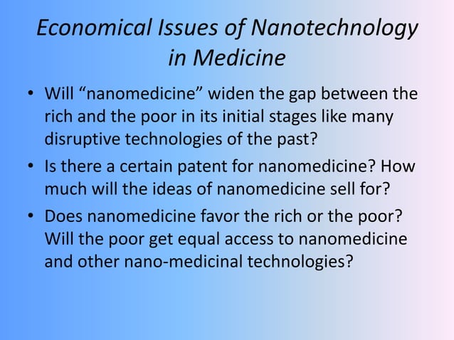 An Overview Of Nanotechnology In Medicine | PPTX