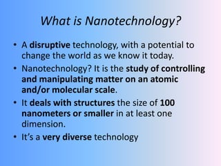 Nanotechnology In Medicine Ppt