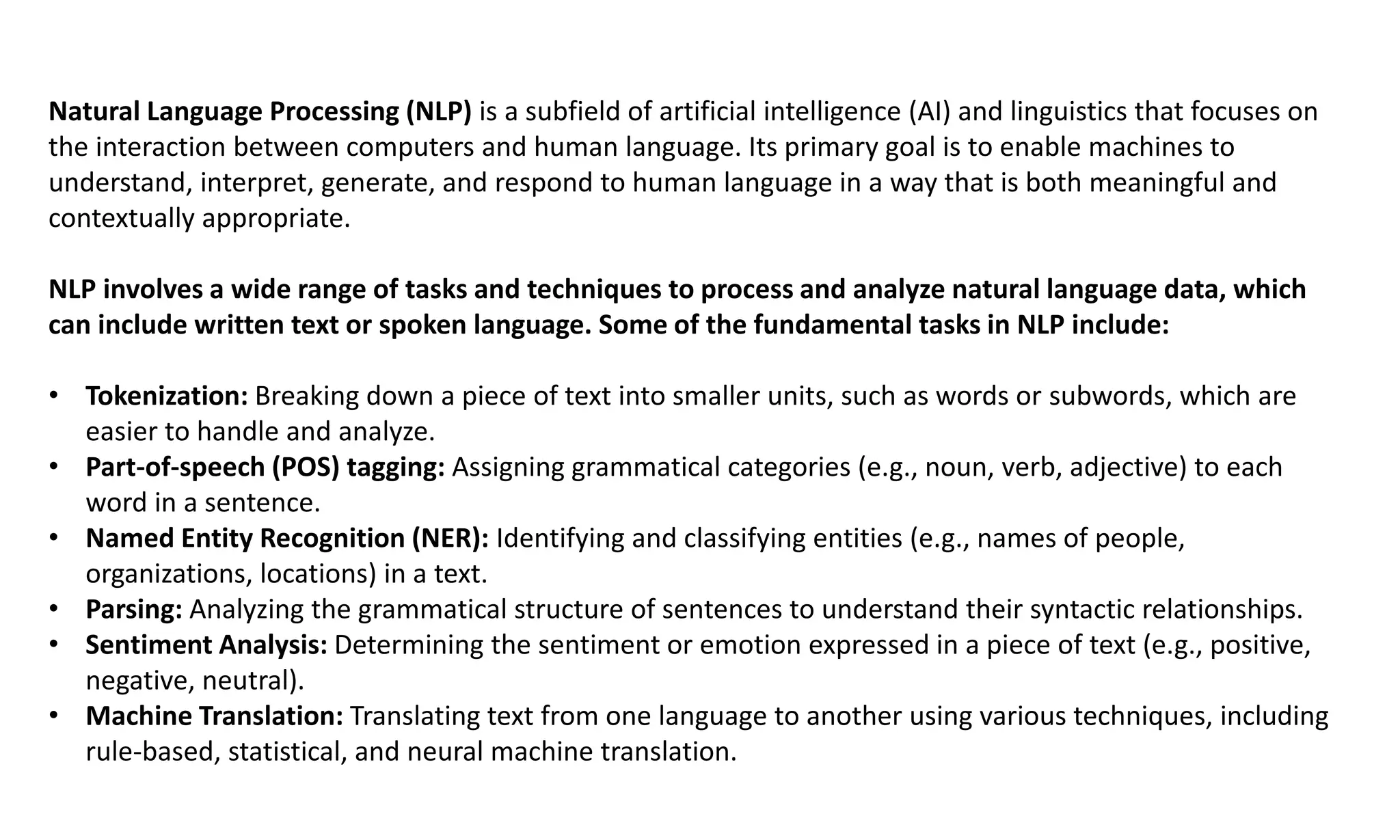 An Overview Of Natural Language Processing Pptx