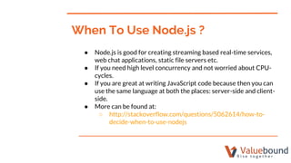 An overview of node.js
