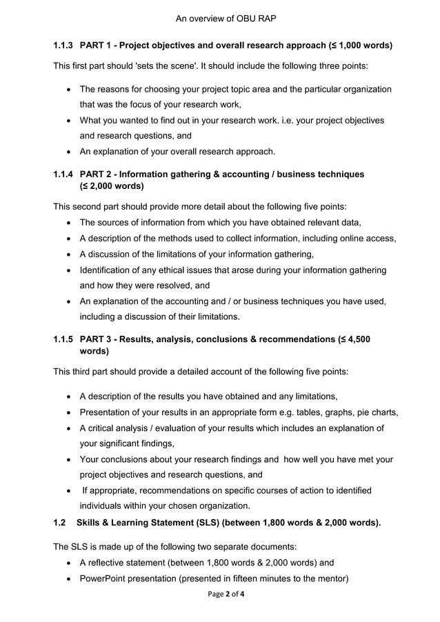 An overview of obu rap | PDF