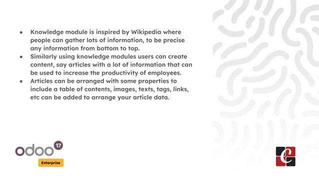 An Overview of the Odoo 17 Knowledge App | PPT