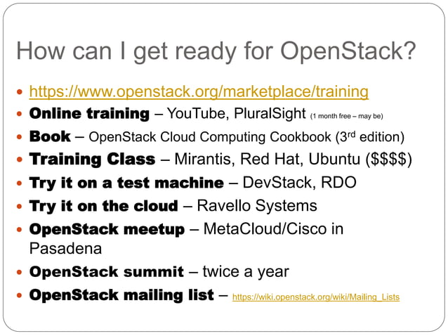 An overview of OpenStack for the VMware community | PPTX | Cloud Computing | Internet