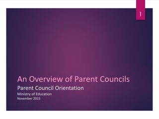 An Overview of Parent Councils | PDF