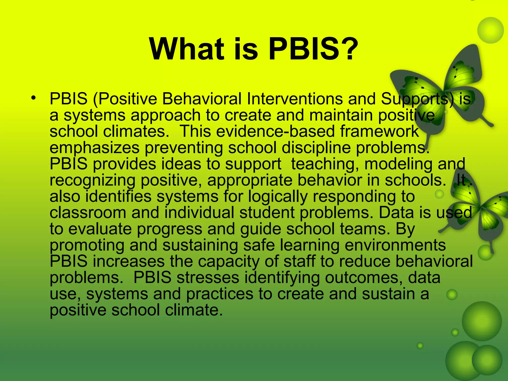 An overview of pbis | PPT