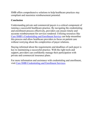 An Overview of Private and Commercial Payers.pdf