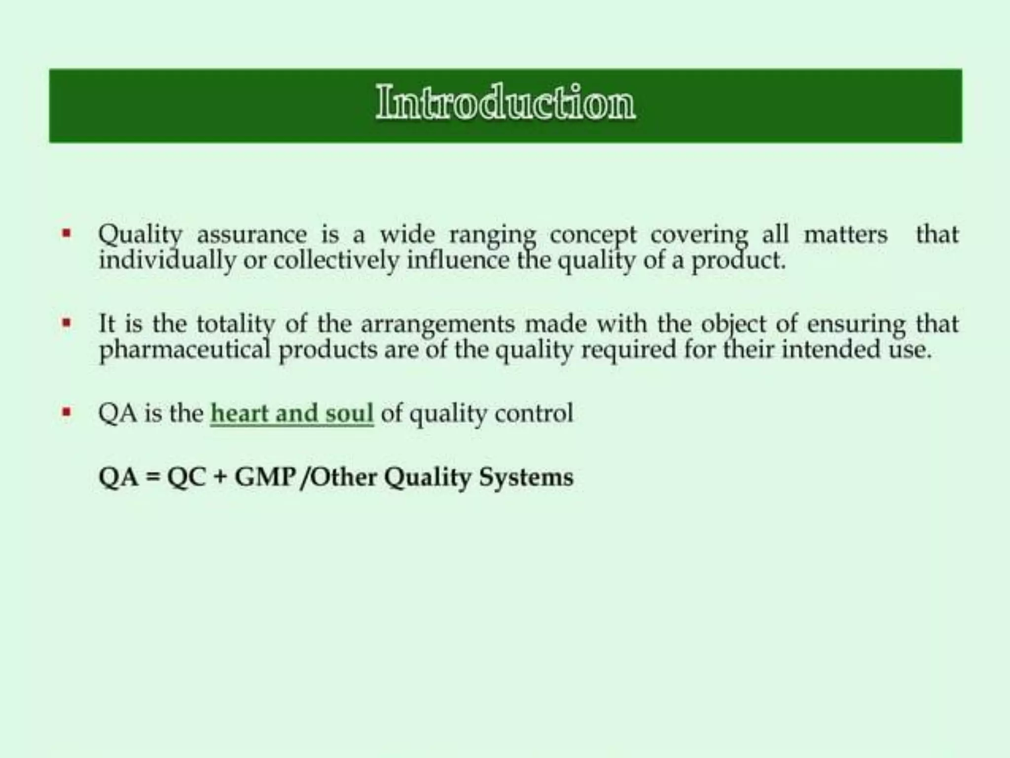 An Overview of Quality Assurance & Role of QA in Pharma Industry .pdf