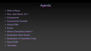 ReactJS - An Overview Of React | PPTX | Web Development | Internet