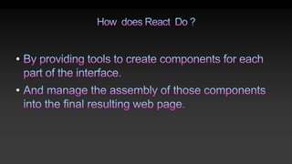 ReactJS - An Overview Of React | PPTX | Web Development | Internet