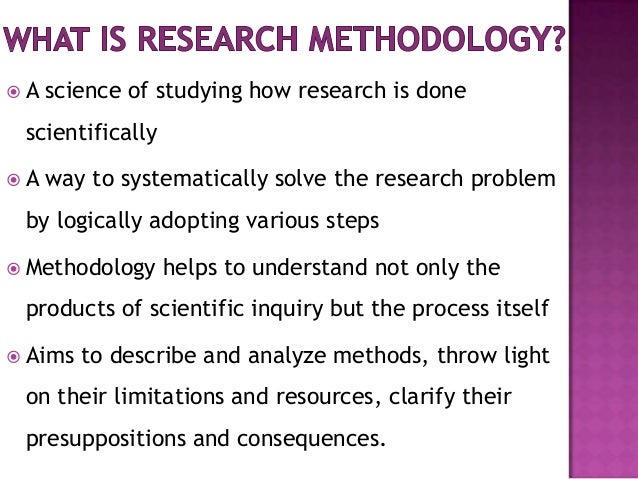 An overview of research methodology
