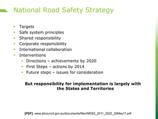 An overview of road safety in victoria james holgate | PDF