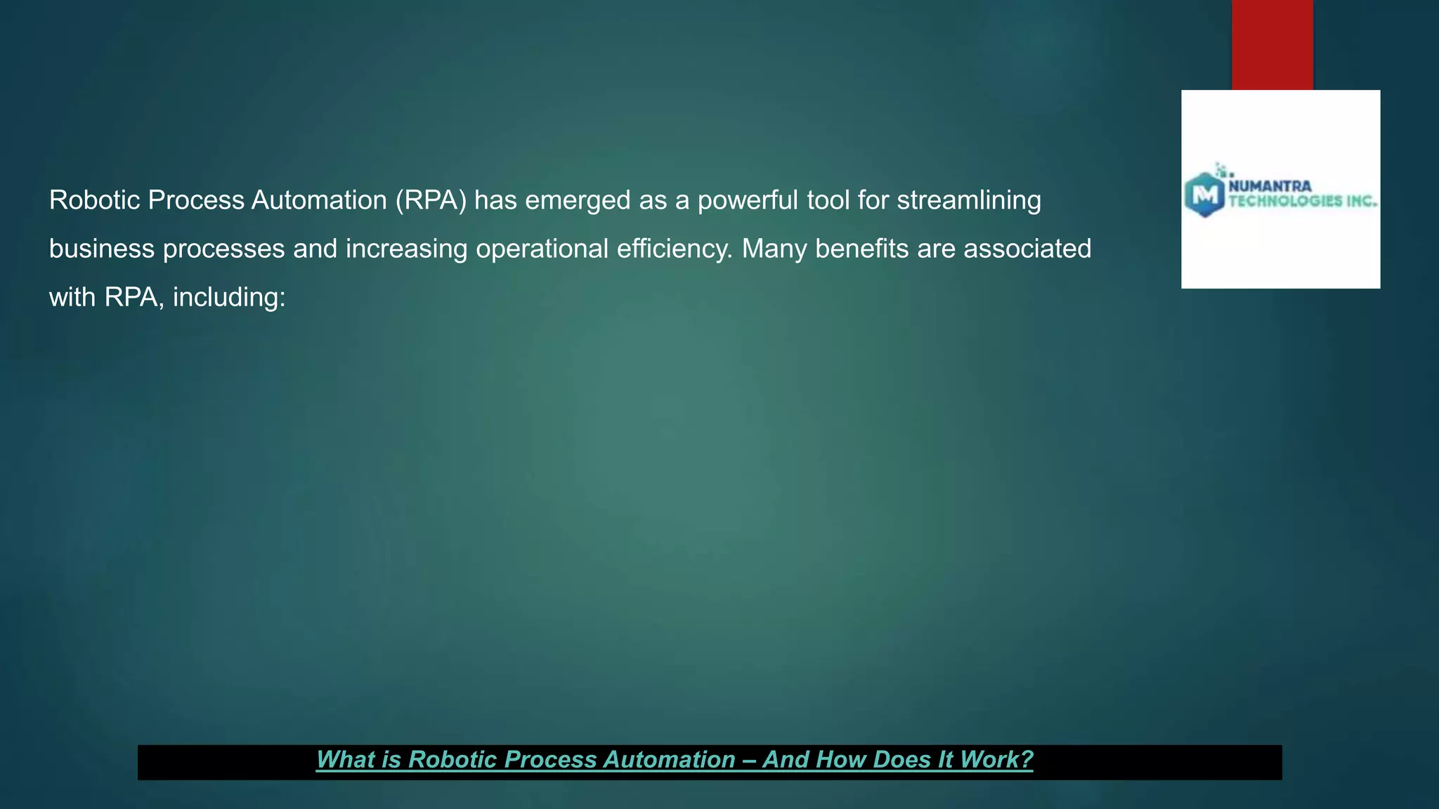 What is Robotic Process Automation – And How Does It Work? | PPT