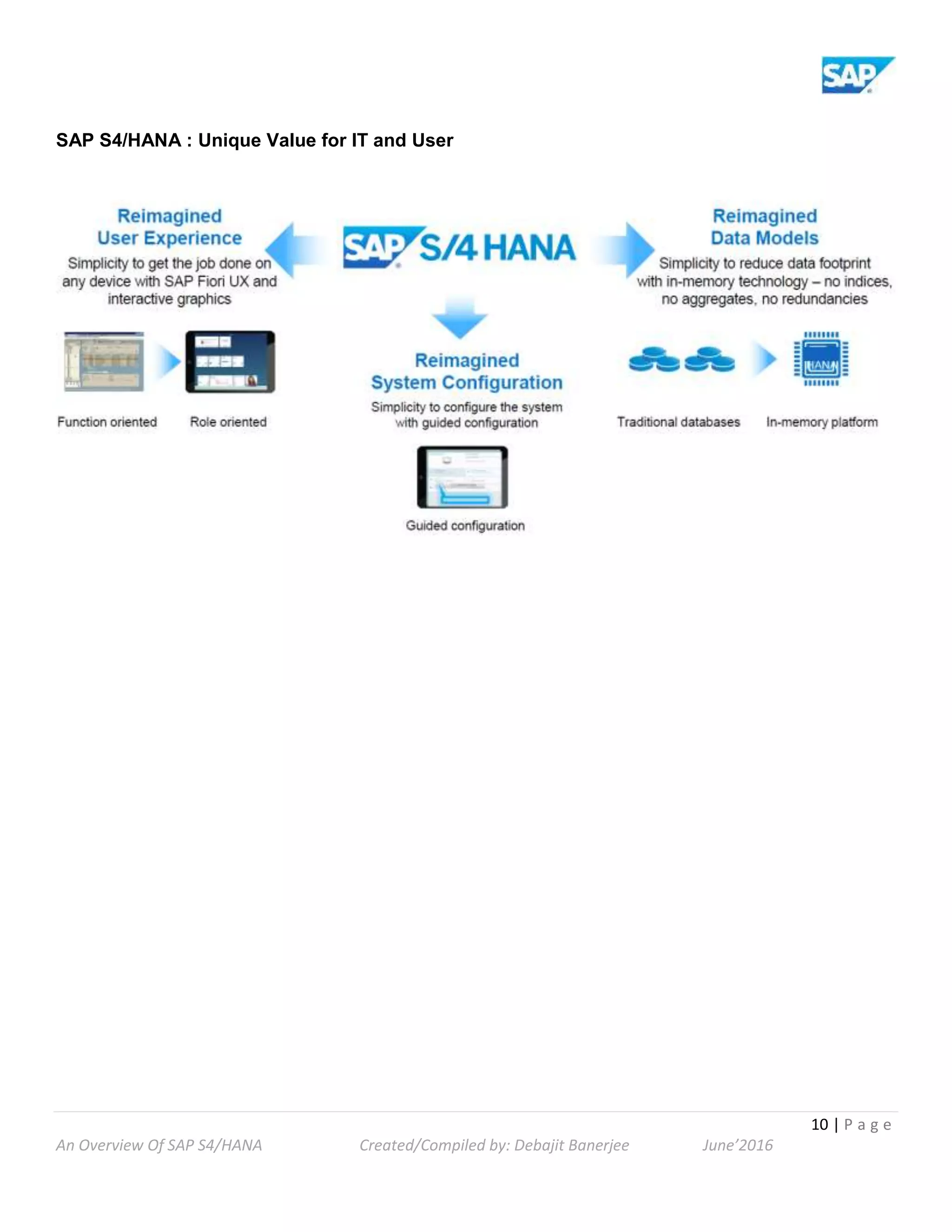 An Overview of SAP S4/HANA | PDF