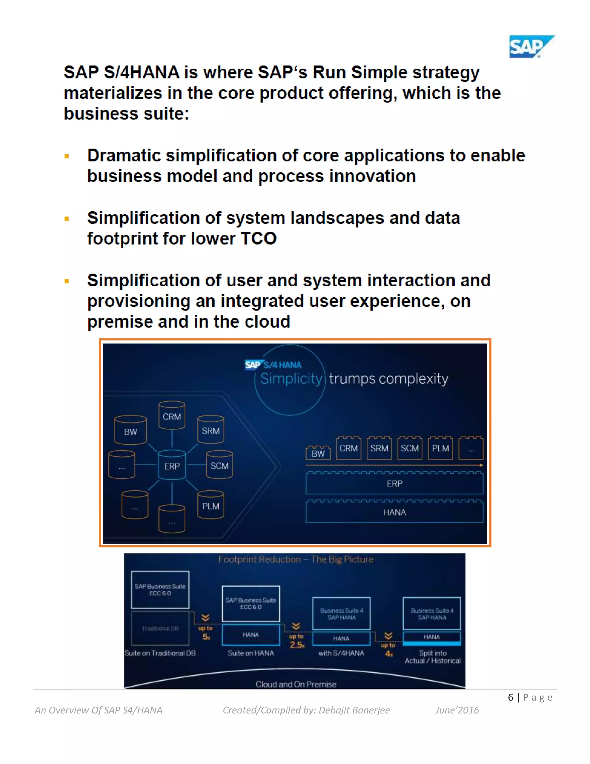 An Overview of SAP S4/HANA | PDF